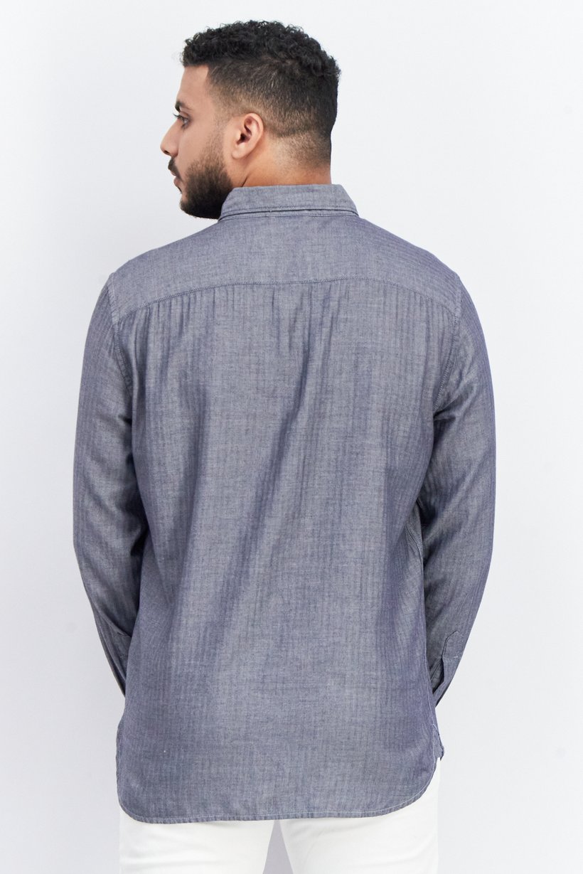 Buy French Connection Men Regular Fit Long Sleeve Texture Casual Shirt ...